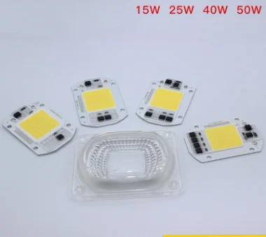 Led Cob Driverless Chip Diode 20w 30w 50w Led Full Spectrum Grow Light 110v 220v With Lens - Buy ...