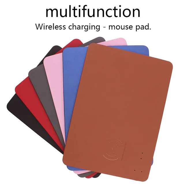 Large Gaming Wireless Charging Mouse Mat Pu Leather Use For Household ...