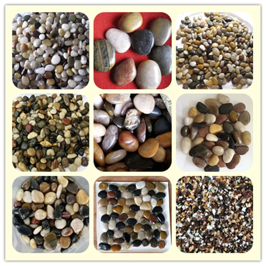 High Polished China Brown River Stone For Garden - Buy Polished River ...