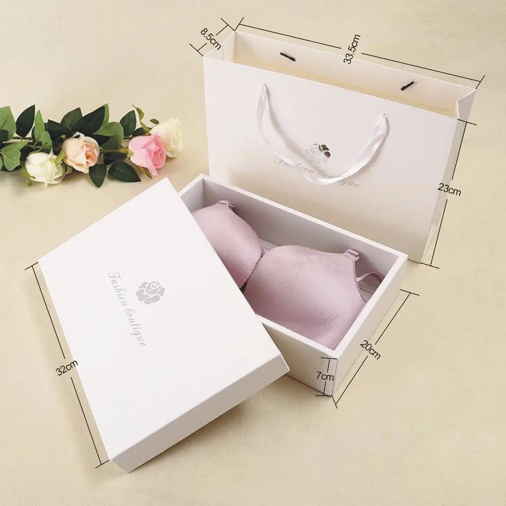 Caja de regalo de cartón de lujo para ropa interior de mujer, bañador ...