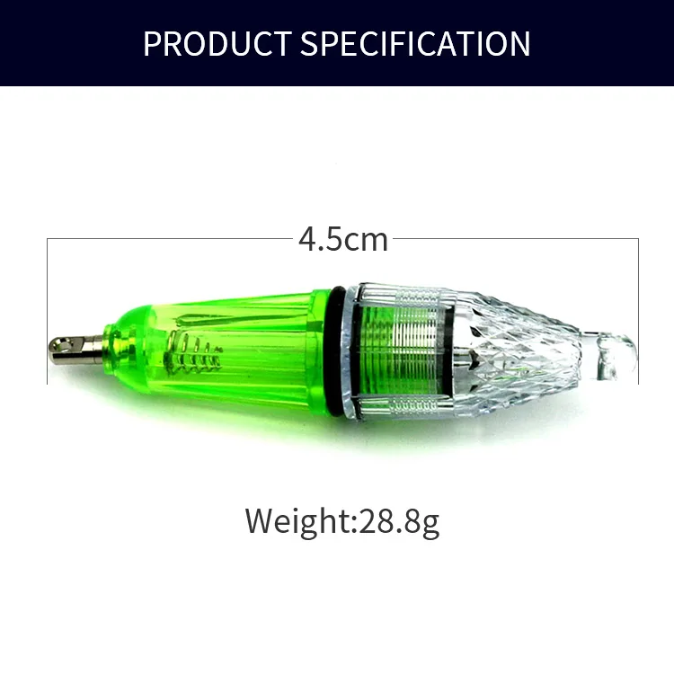 Wholesale Noctilucent Underwater Squid Fishing Light 12cm 28.8g Led ...