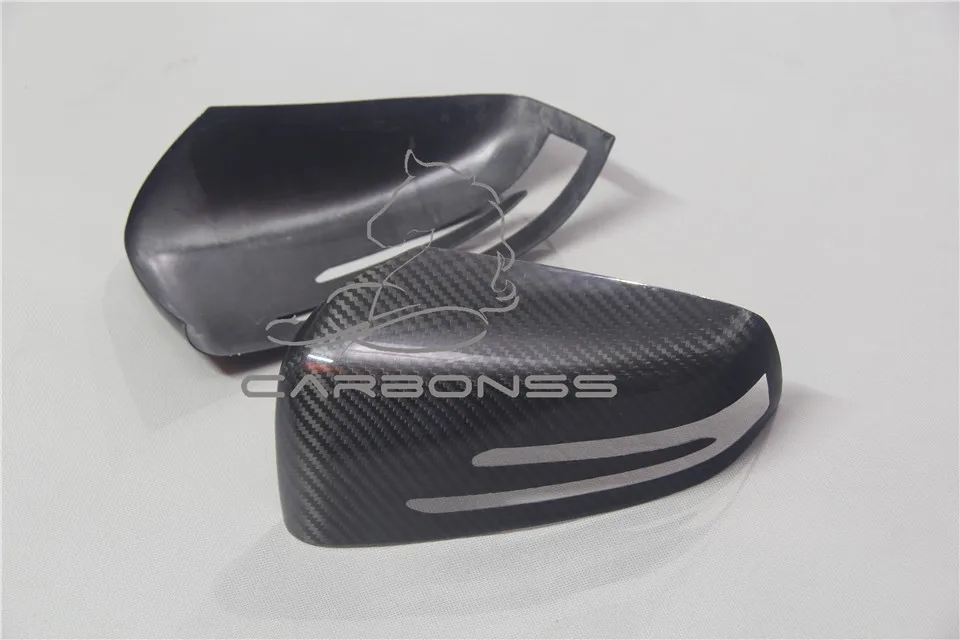 Car Carbon Fiber Side Mirror Cover For Mercedes Benz W204 W207 W212 ...