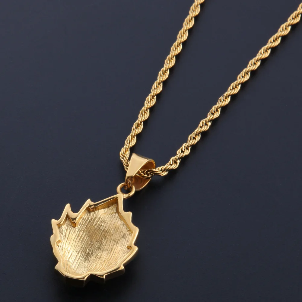 Dragon Ball Super Saiyan Pendant Necklace - Iced Out Charm