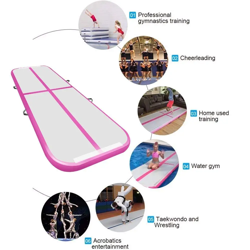 Dwf Inflatable Airspot Circle Round Gymnastics Mat Air Track - Buy Dwf ...