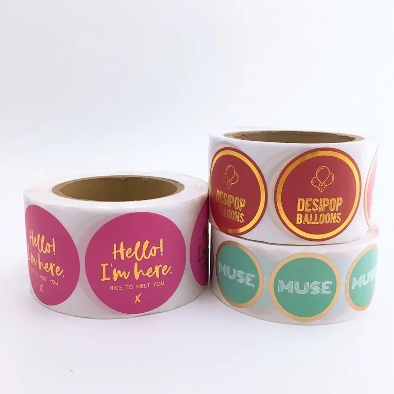 Self Adhesive 1 Inch Round Stickers,Custom Design Printing 1 Inch ...