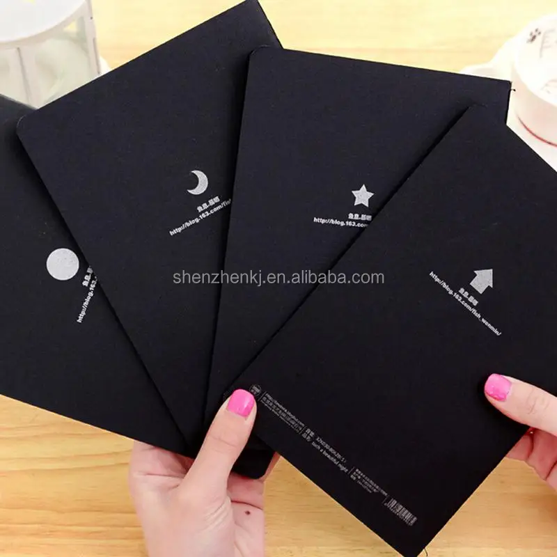 Black Paper Notepad 16k 32k 56k Sketch Graffiti Notebook For Drawing ...