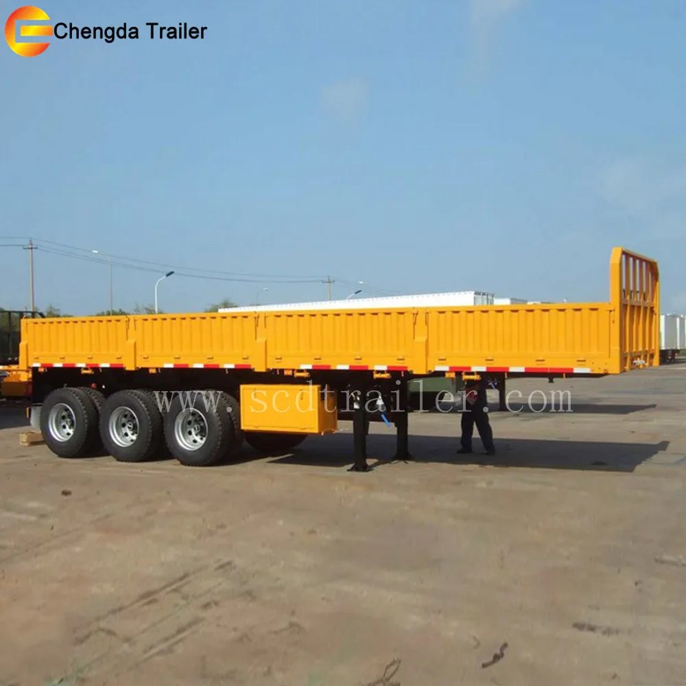 China 3 Axles 40 Ton Sugar Cane Livestock Transport Trailer