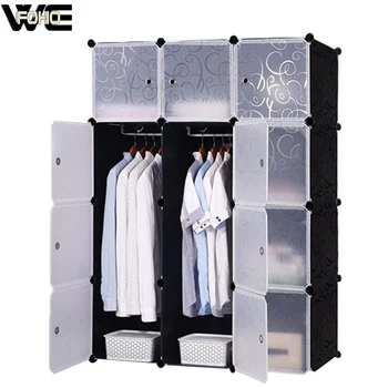Wholesale Diy Pvc Foldable Adjustable Plastic Wardrobe - Buy Plastic ...