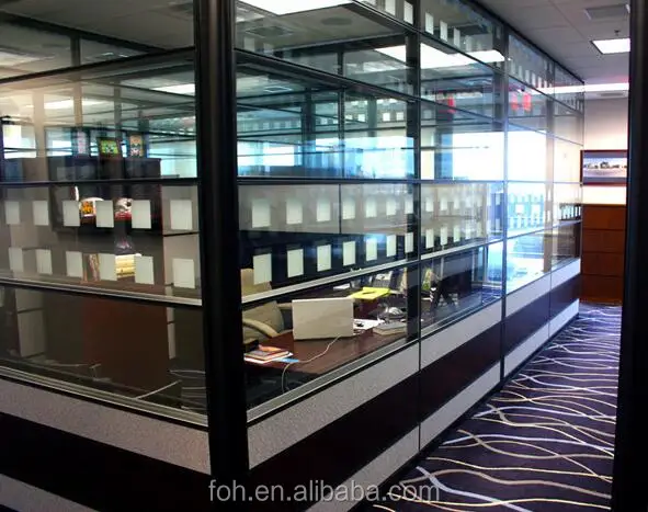 Office Partition Half Glass - Modern Low Partition Design