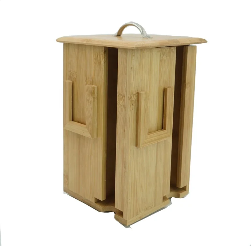 Bamboo Tea Bag Holder Display Tea Caddy Organizer with 4 Storage ...