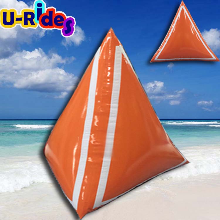 Triangle Inflatable Float Buoy With 3 Sides Advertising For Sports ...