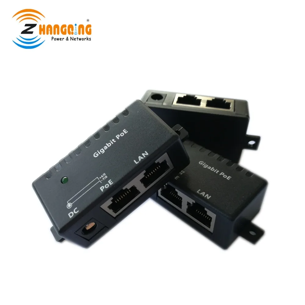 PoE for IP Camera POE Injector Splitter 1 Port Power Over Ethernet ...