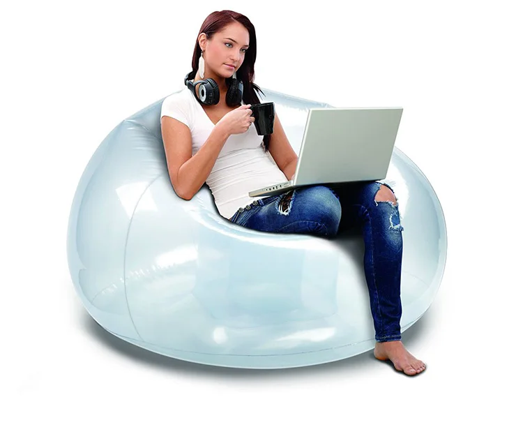 Heavy Duty PVC Inflatable Chair - Durable & Transparent