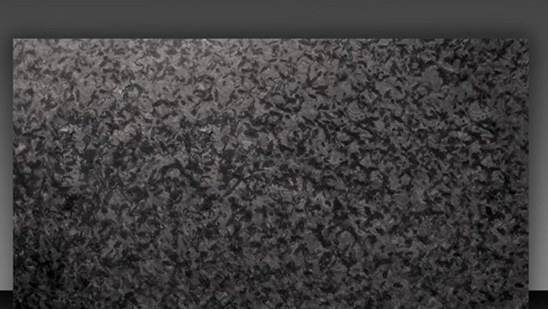 Brazil Brushed Leather Finish Decorative Slab Matrix Black Granite