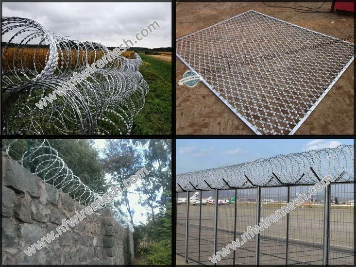 Razor Wire Fence Topping for Garden Wire & Security Solutions - OEM