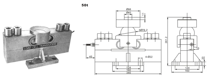 Calt 40 Ton Weighbridge Load Cell Weight Sensor For Truck Vehicles ...