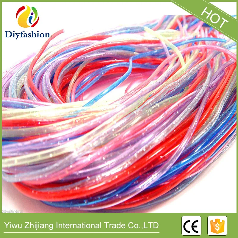 Diy Round Hollow Knit Plastic PVC Scoubidou Strings