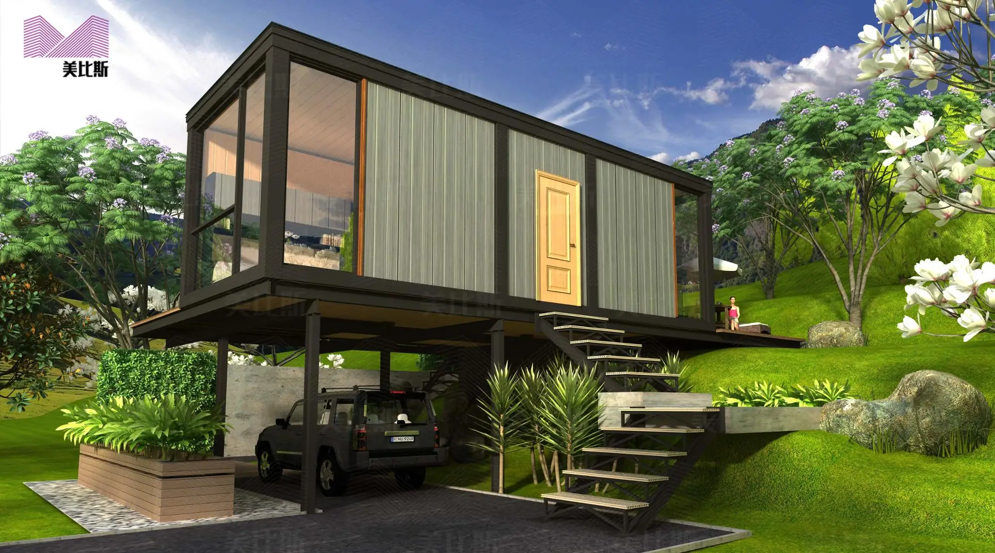 Malaysia Style Modern High Quality 2 Bedroom Modular Kit House