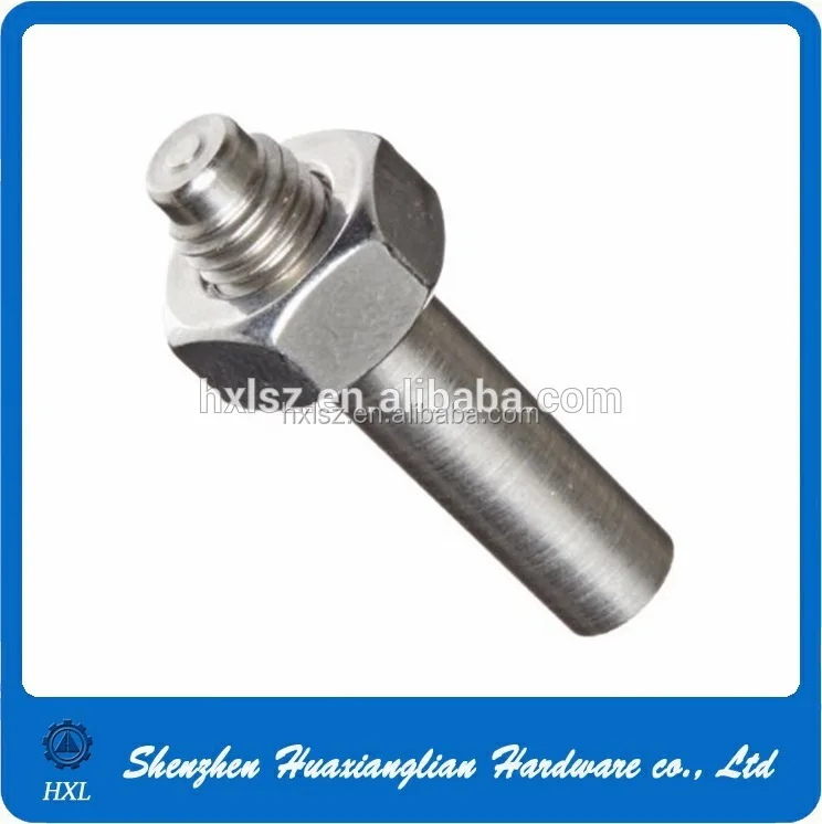 OEM Factory Made Stainless Steel External Threaded Dowel Pin with Hex Nut
