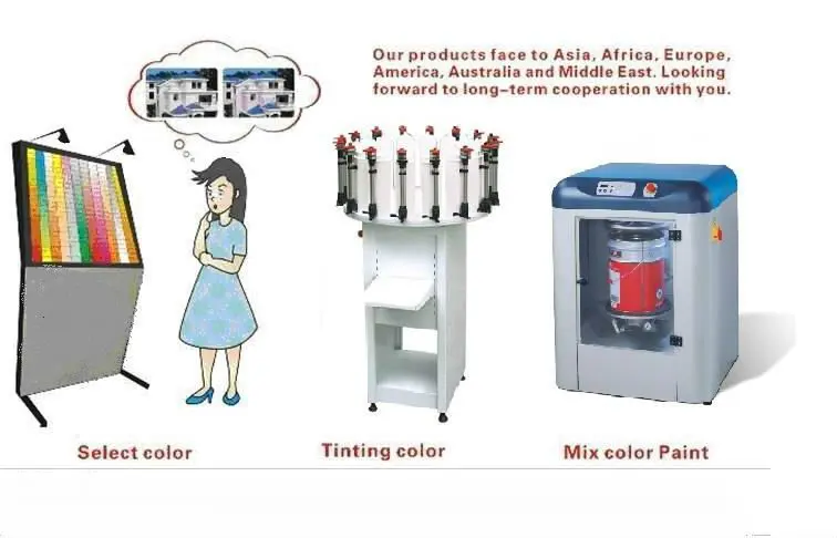 Wall Paint Making Machines Paint Mixer And Dispenser For Shops - Buy ...