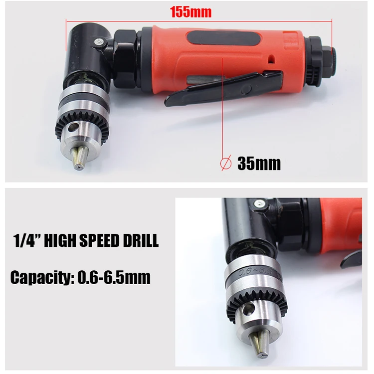 High Quality 14" Pneumatic Angle Drill / 90 Degree Air Drill Tool Speed ...