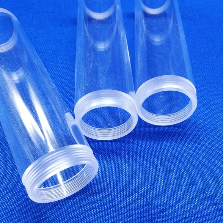 Acrylic Tube with BSP 3/4" Male Thread Both Sides - HENGGE