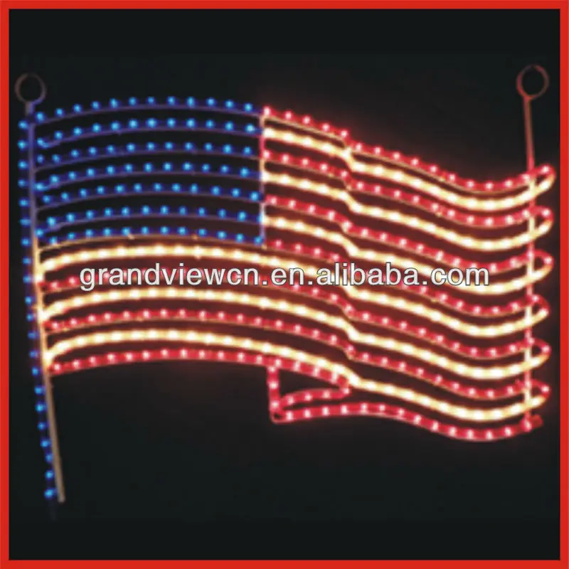Usa (america) Led Flag Lights For Outdoor Decorations With Ce Sgs - Buy ...