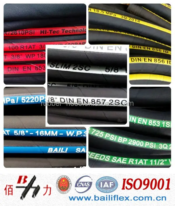 Hydraulic Hose DIN EN 853 1SN DN25 WP 88 BAR - Durable & Efficient