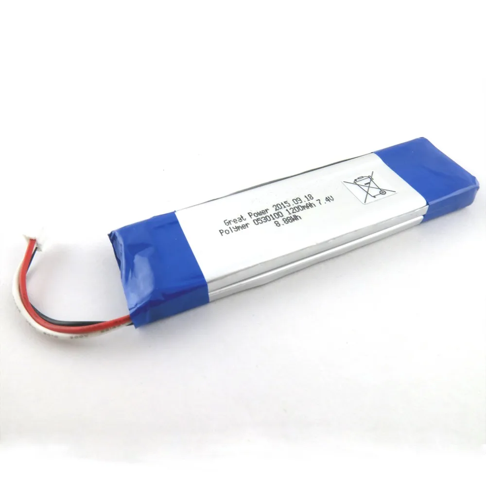 0530100 Lipo Battery 7.4v 1200mah Li-ion Polymer Battery - Buy Polymer ...