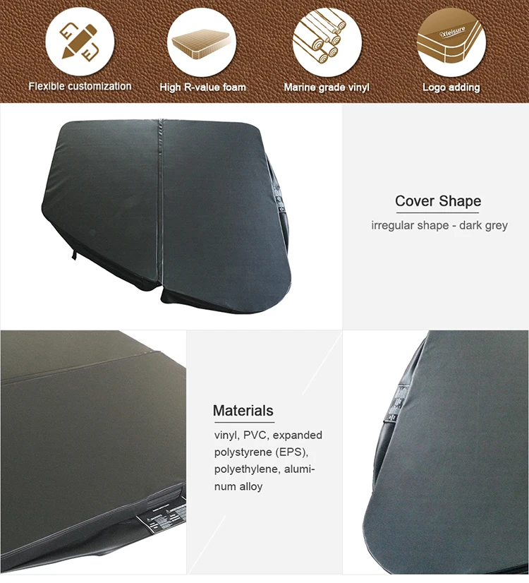 New Features Triangle Rounded Corners Stainless Steel Spa Insulation ...