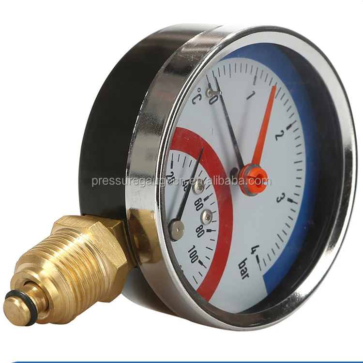 Bimetal Thermometer System Piezometer Manometer Pressure Gauge