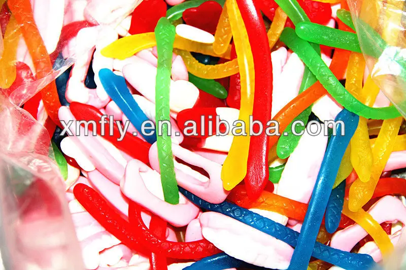 10 Grams Strawberry Flavor Long Snake Gummy Candy - Buy Gummy,Snake ...