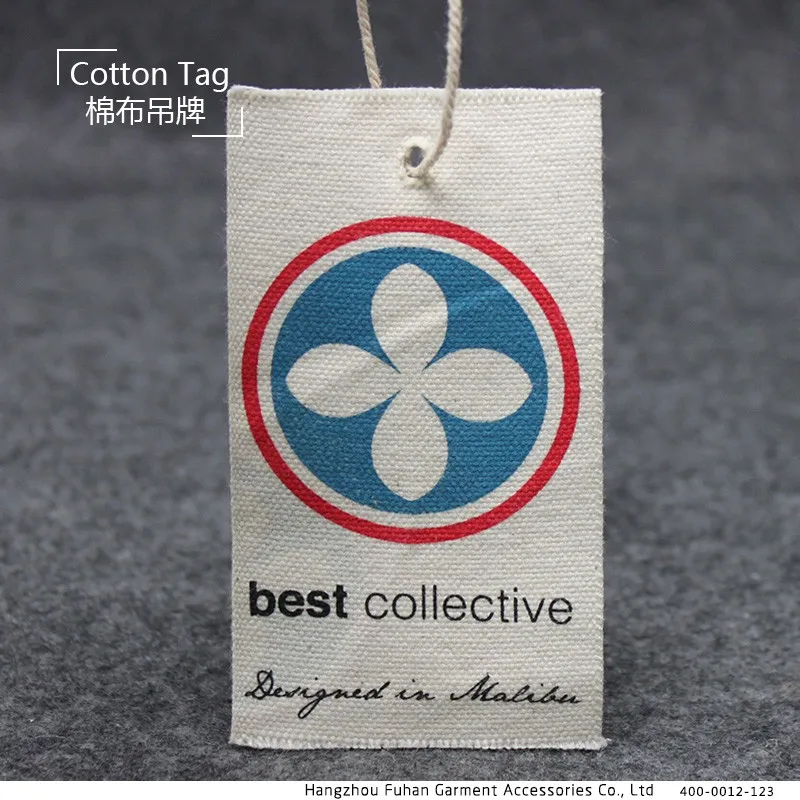 100% Cotton Hang Tag With Logo For Jeans - Buy 100% Cotton Hang Tag ...