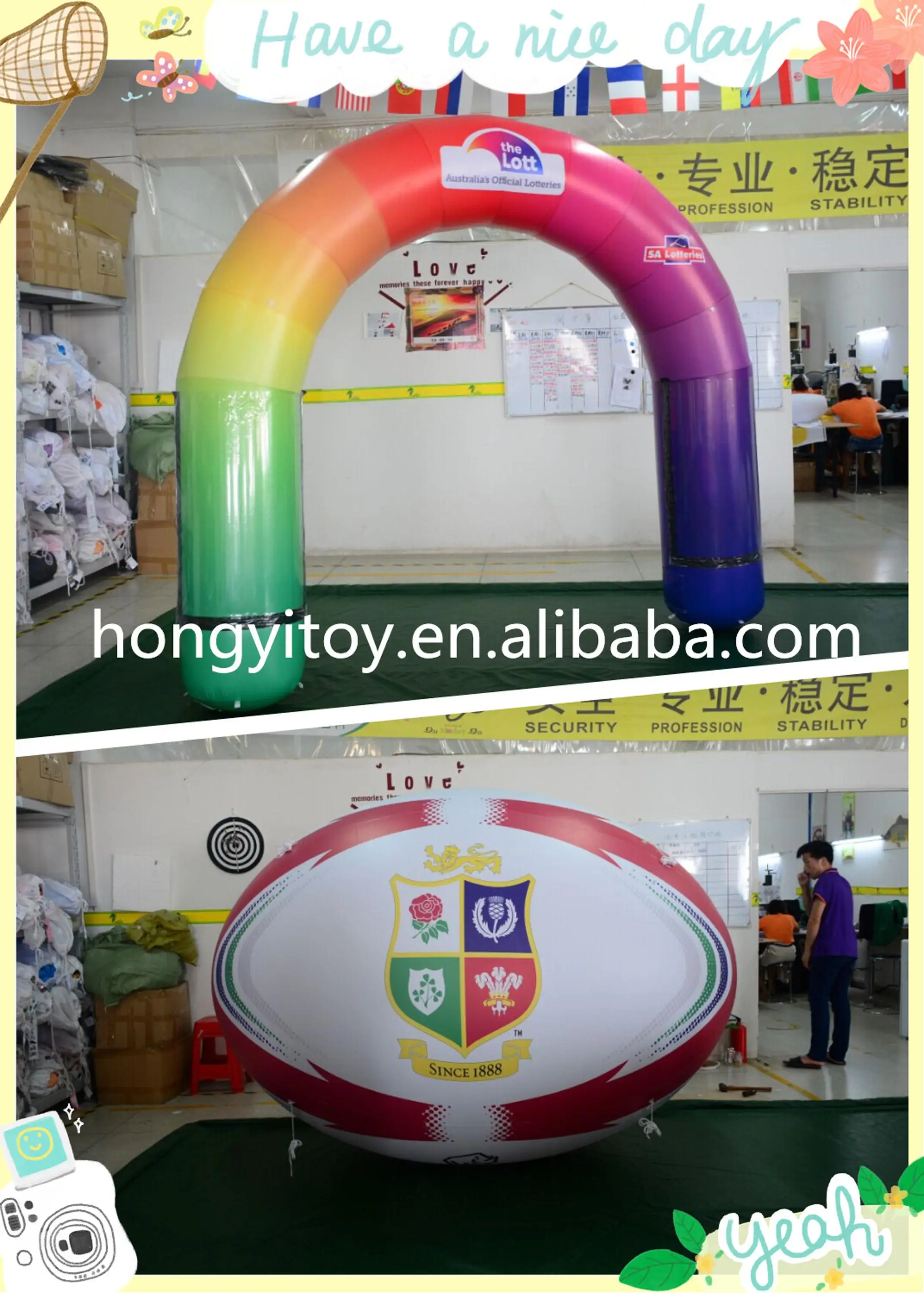 Hongyi Horse Toy Inflatable Transparent Horse 3d Cartoon Sex Inflatable ...