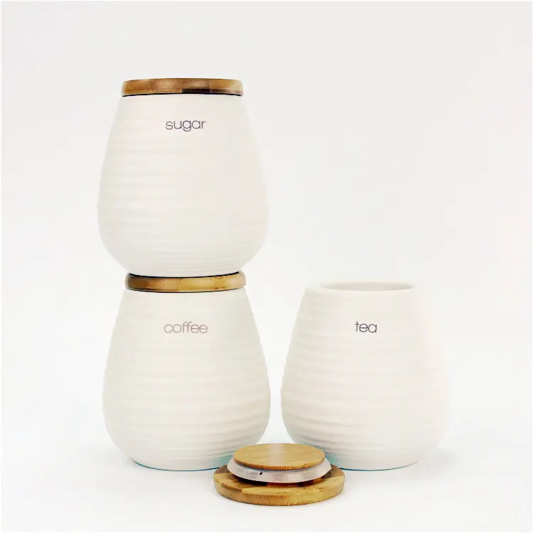 Elegant Plain White Empty Storage Dry Ceramic Bottles Jar Fancy Jars ...