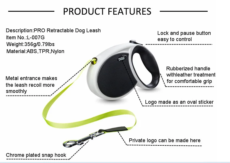Pet Products Dog Accessories Retractable Dog Leash - Buy Retractable ...