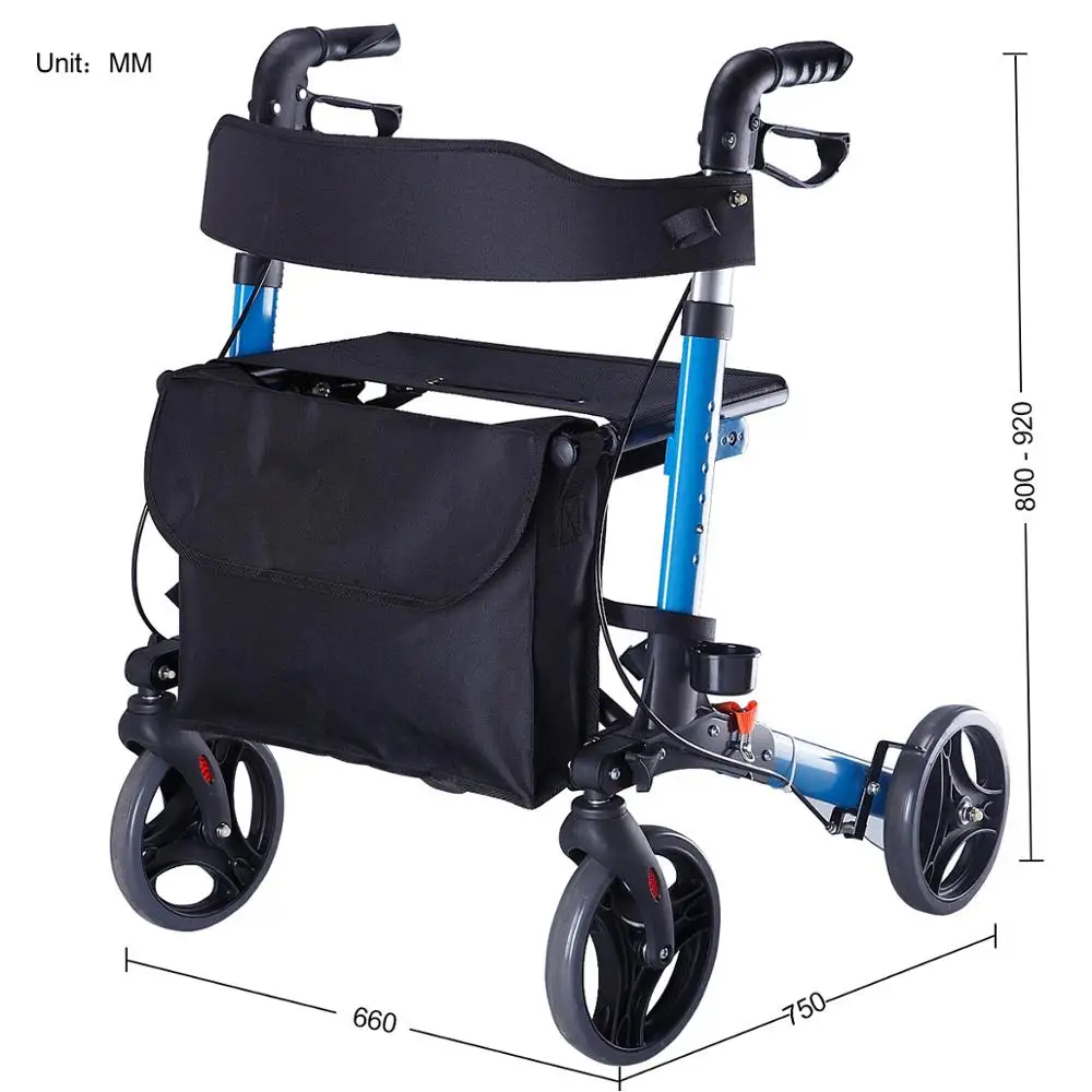 Cheap Light Weight Foldable Adult Aluminum Hospital Walking Frame ...