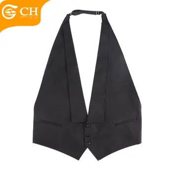 Casual Waiter Mens Black Polyester Backless Waistcoats Suits - Buy ...