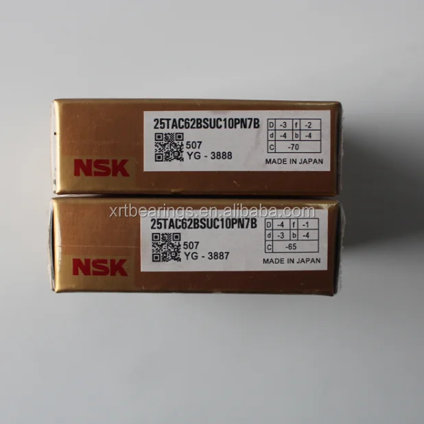 Nsk Precision Bearing 25tac62 25x62x15 Mm Ball Screw Support Bearing ...
