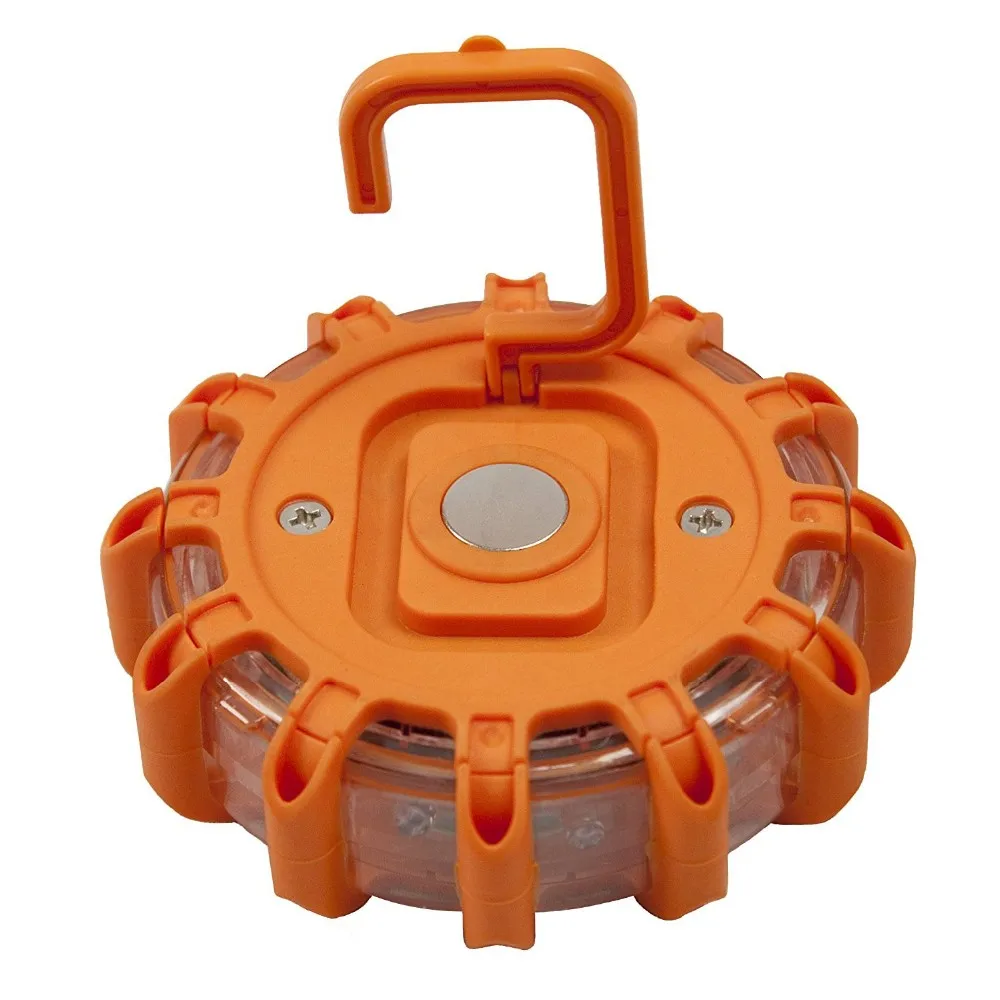 6 Pack Orange Led Emergency Hazard Warning Flare Safety Beacon Flashing ...