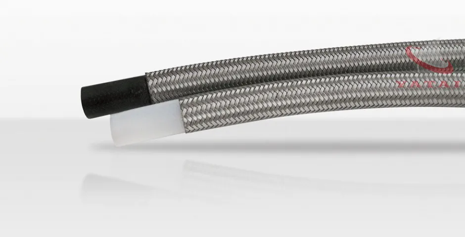 Smooth Bore Ss Braided Pipe Corrugated Bore Ss Braided Ptfe Hose Pipe ...
