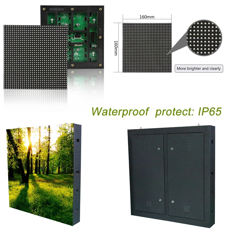 SMD 2727 P5 Outdoor LED Module Red Tube, Waterproof Advertising Display ...