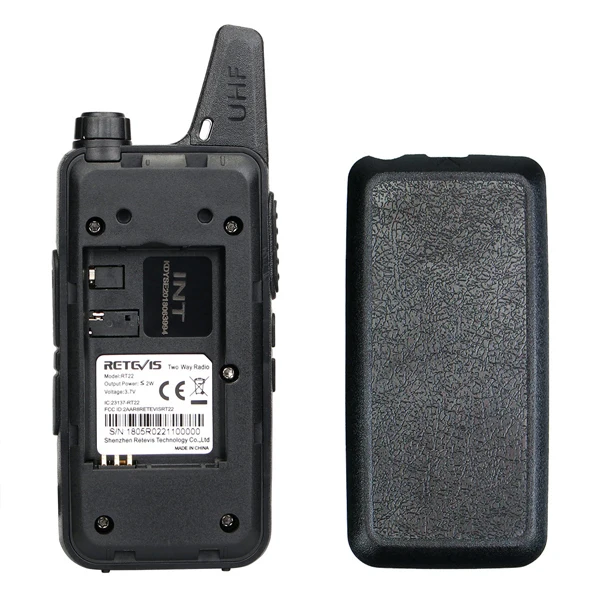 2 Way Radio Licence Free Uhf Frs Or Pmr Mini Portable Rechargeable Twin ...