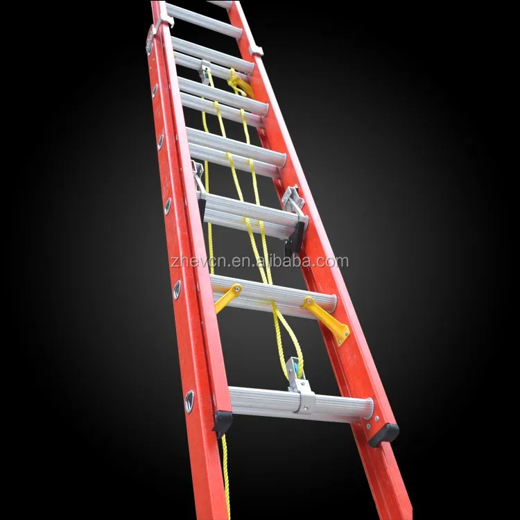 Electric Insulated Fiberglass Extension Telescopic Ladder - Buy Folding ...