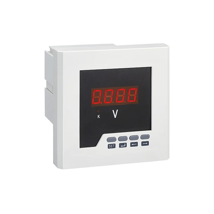Single Phase Digital Panel Mount Ac Voltmeter 500v - Buy Ac Voltmeter ...