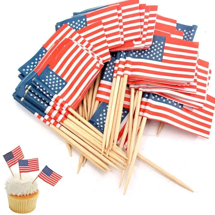 Hot Sale Promotional Disposable Flag Pick/toothpicks - Buy Toothpick ...