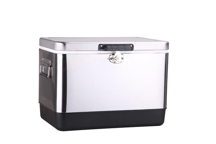 51L Insulated Stainless Steel Cooler Box with Bottle Opener - Ideal for ...
