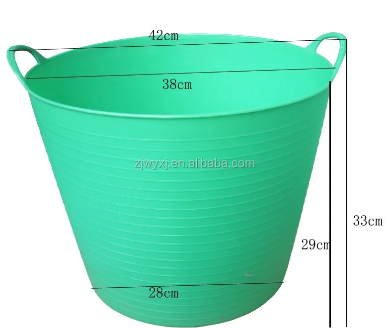 Colorful Flexible Plastic Pe Bucket,Rubber Construction Bucket - Buy ...