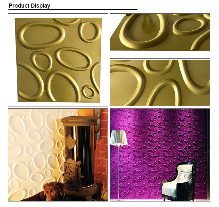 Golden Mirror Pvc 3d Decorative Wall Panels For Home Decoration - Buy ...