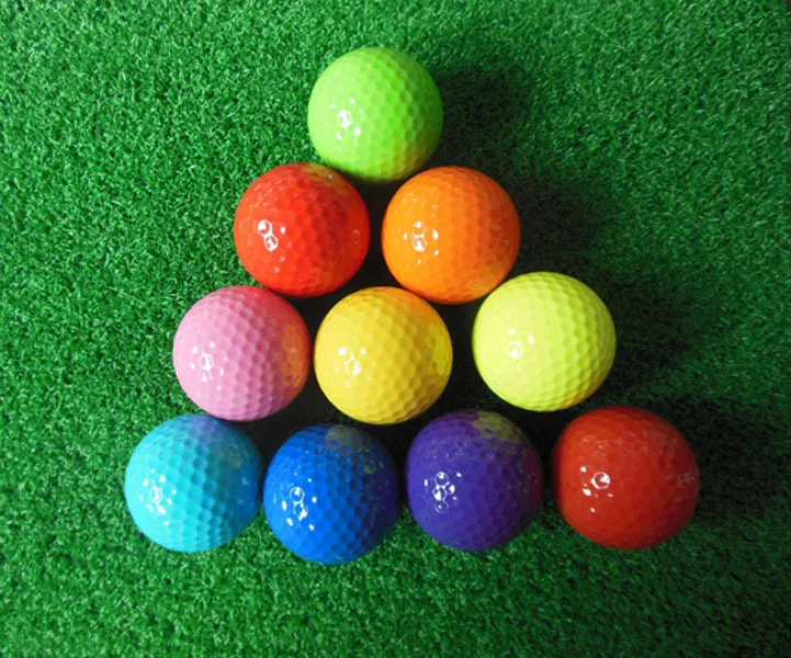 Customized Great Quality Bright Colored 2 Layer Tournament Golf Balls ...